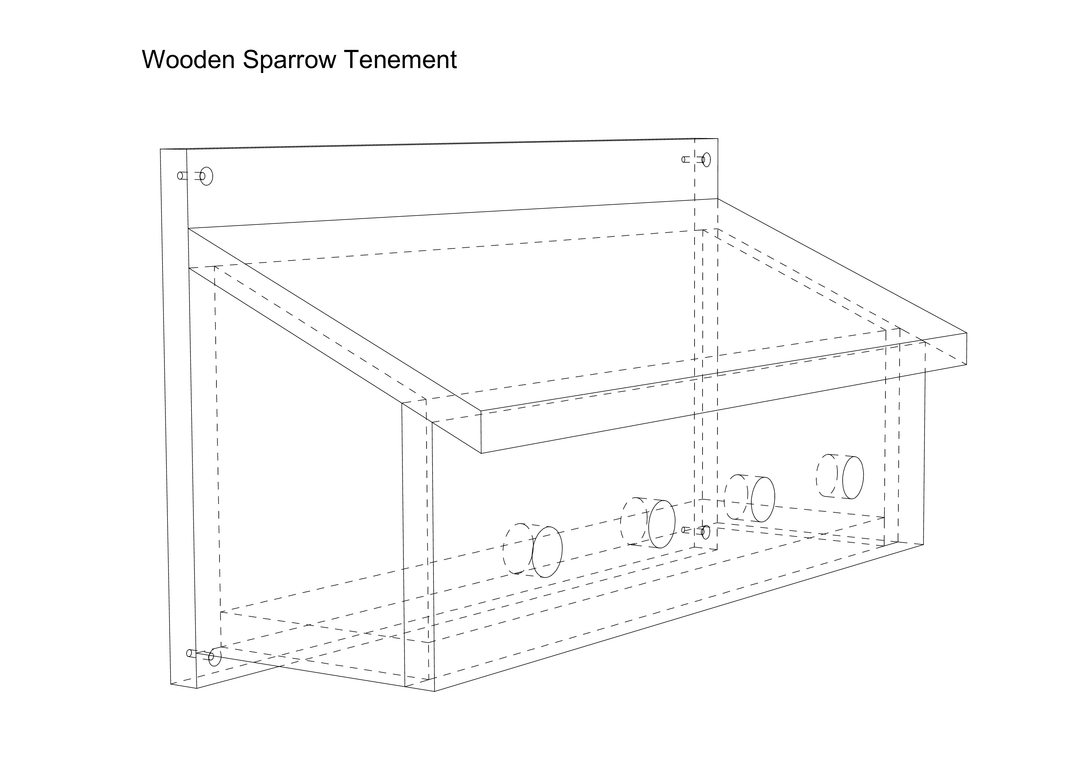 The Sparrow Tenement - Bird Nesting Box – The Birdbox Company